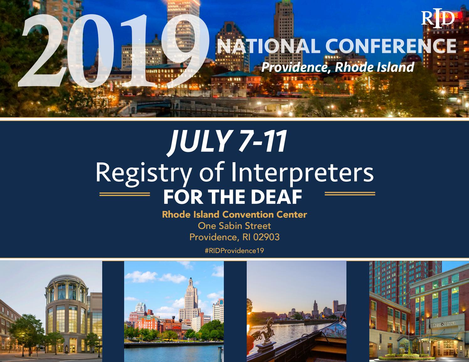2019 RID National Conference Sponsor package by Registry of ...