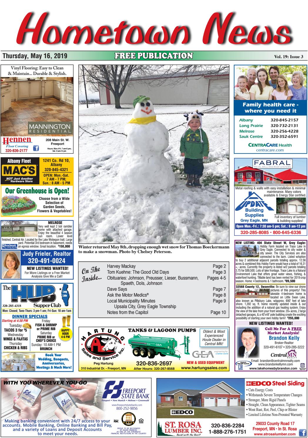 Hometown News May 16, 2019 by Hometown News - Issuu