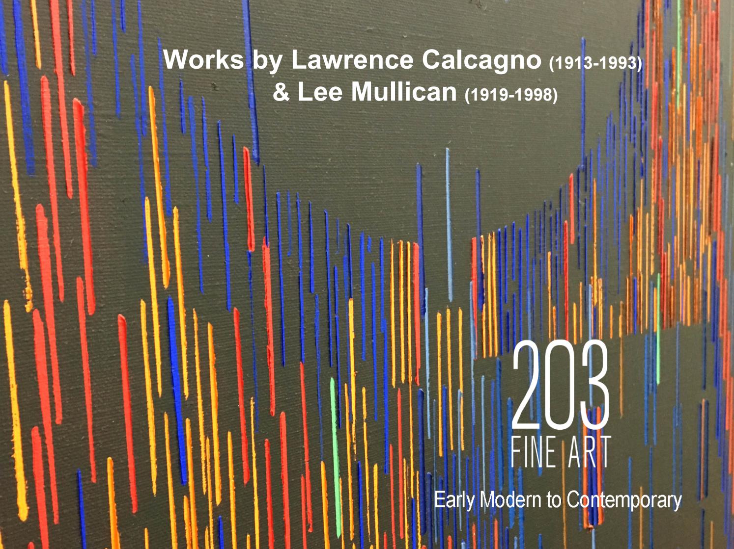 Works by Lawrence Calcagno (1913-1993) & Lee Mullican (1919-1998) by ...