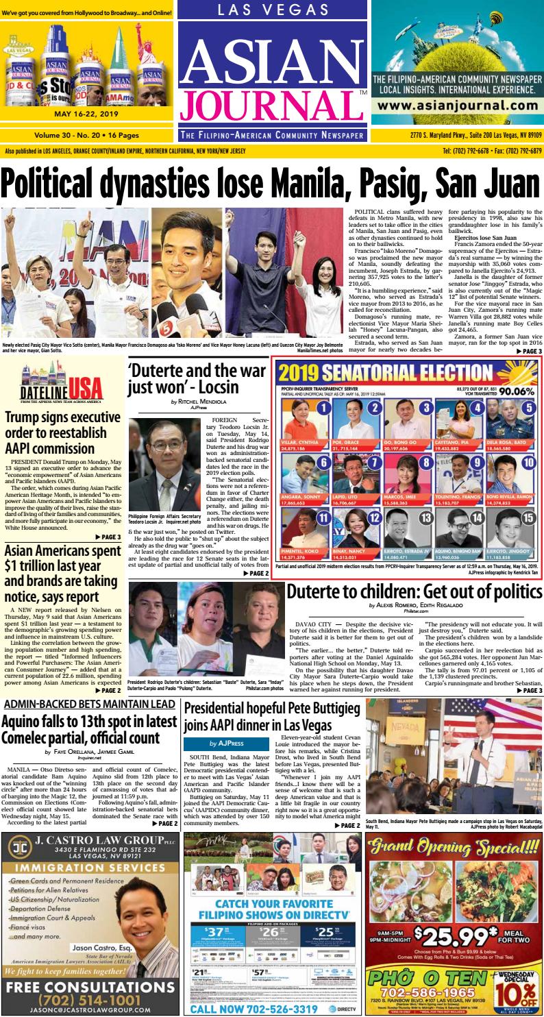 051619 - Las Vegas Edition by Asian Journal Community Newspapers - Issuu
