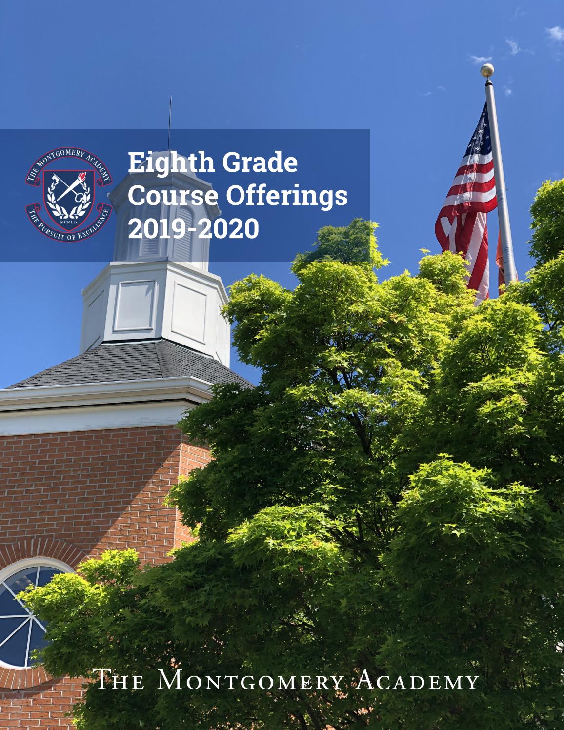 Eighth Grade Course Offerings 2019-2020 by Montgomery Academy - Issuu