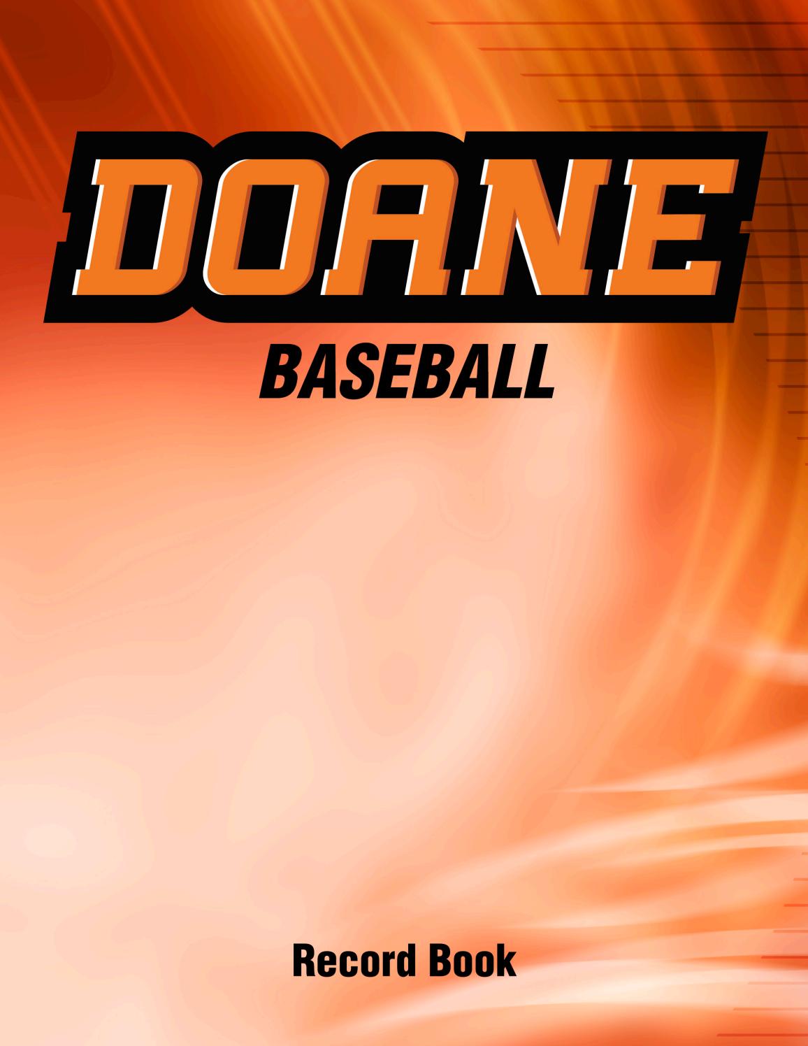 Doane Baseball Record Book by Doane University Athletics - Issuu