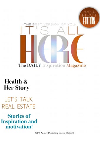 Phase 1 of the FIRST ISSUE of the DAILY INSPIRATION MAGAZINE by RNow ...