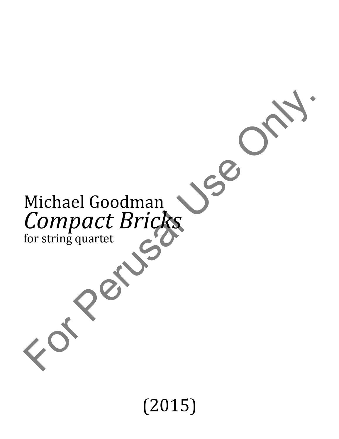 Compact Bricks by Michael Goodman - Issuu