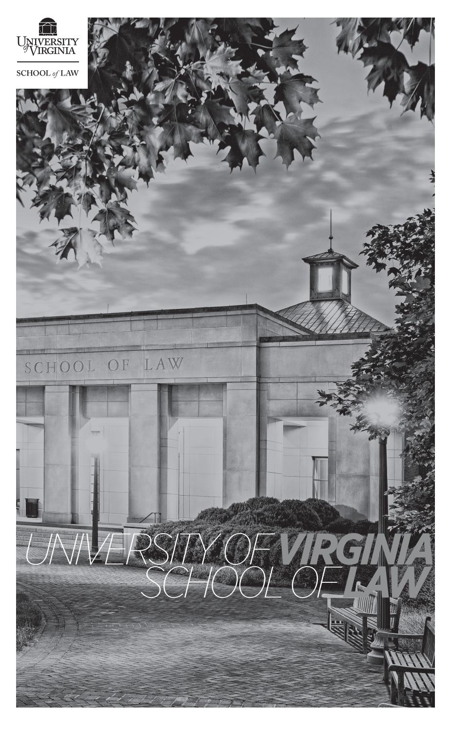 UVA Law Admissions Viewbook 2018-19 by Helios Strategic Design - Issuu