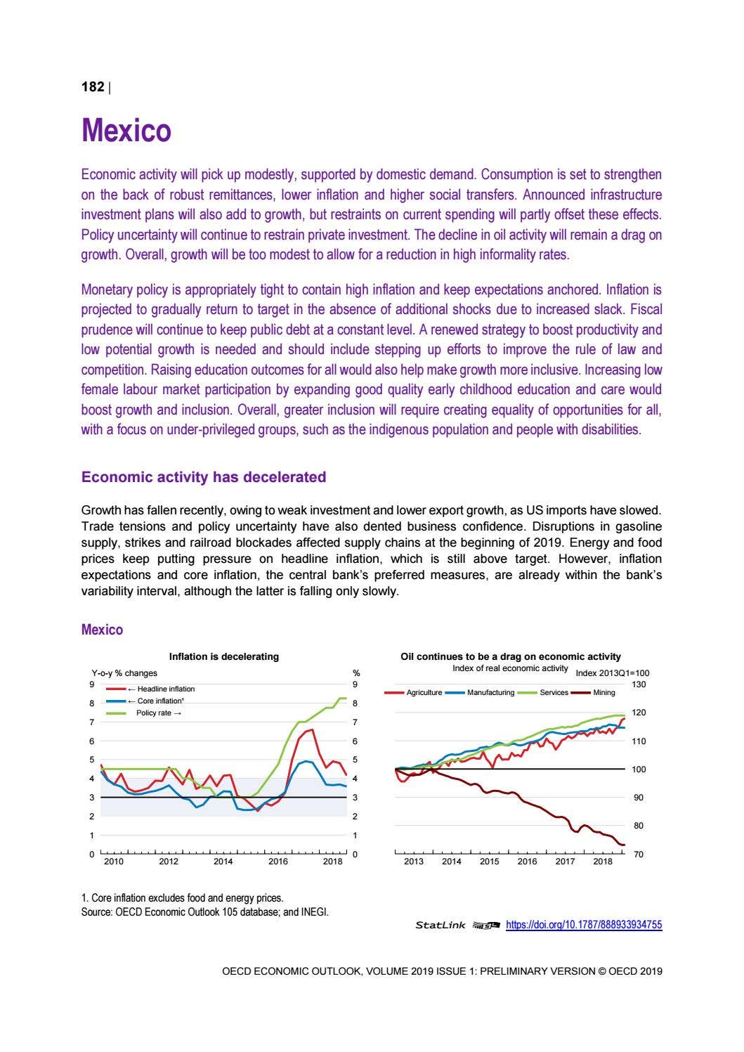 OECD Economic Outlook May 2019, Country Notes: Mexico by OECD - Issuu