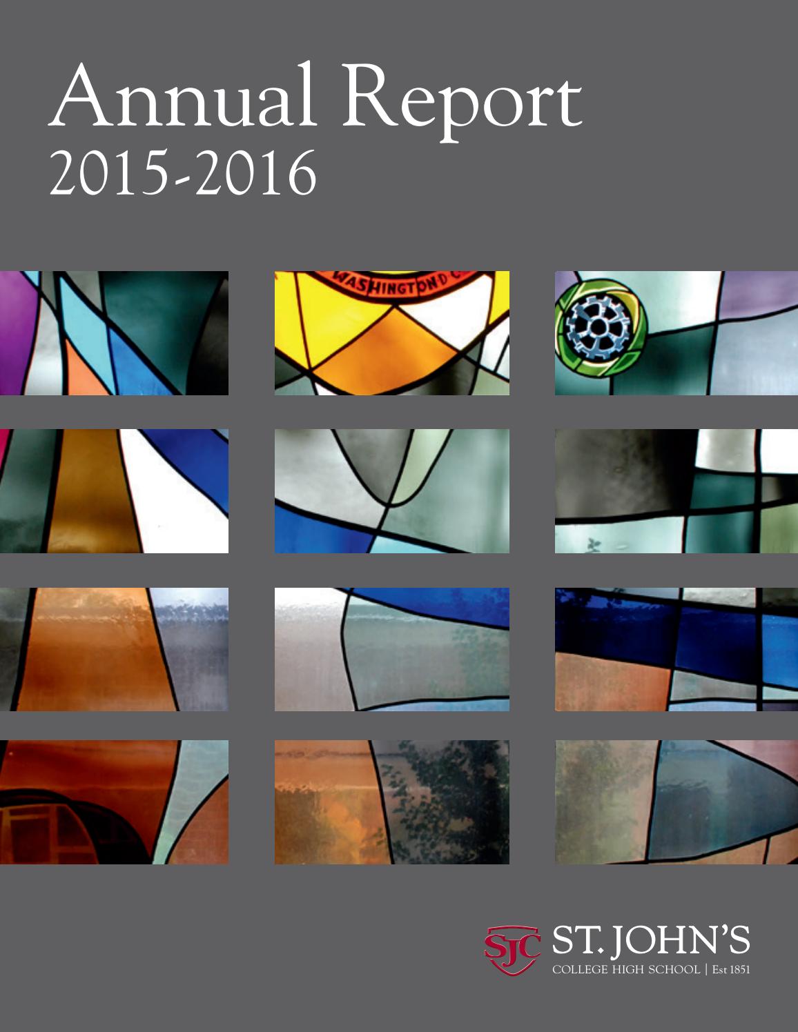 St. John's Annual Report 2015-2016 by St. John's College High School ...