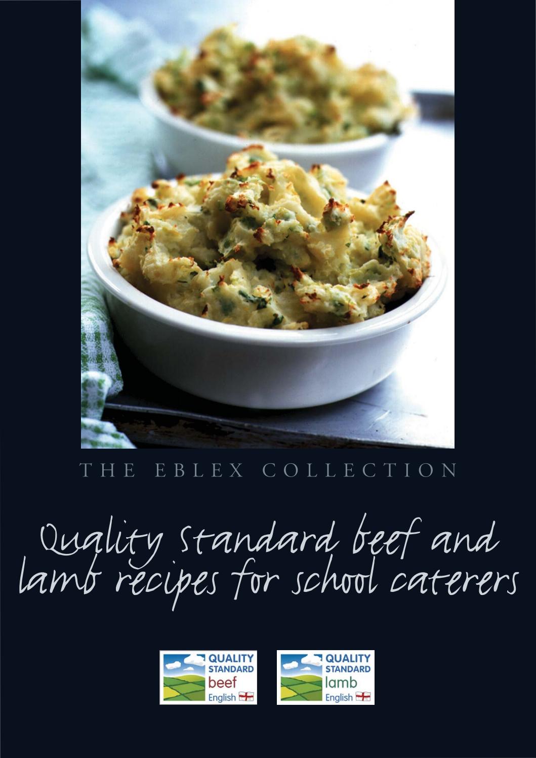 Quality Standard Beef and Lamb Recipes for school caterers by ahdb1 - Issuu