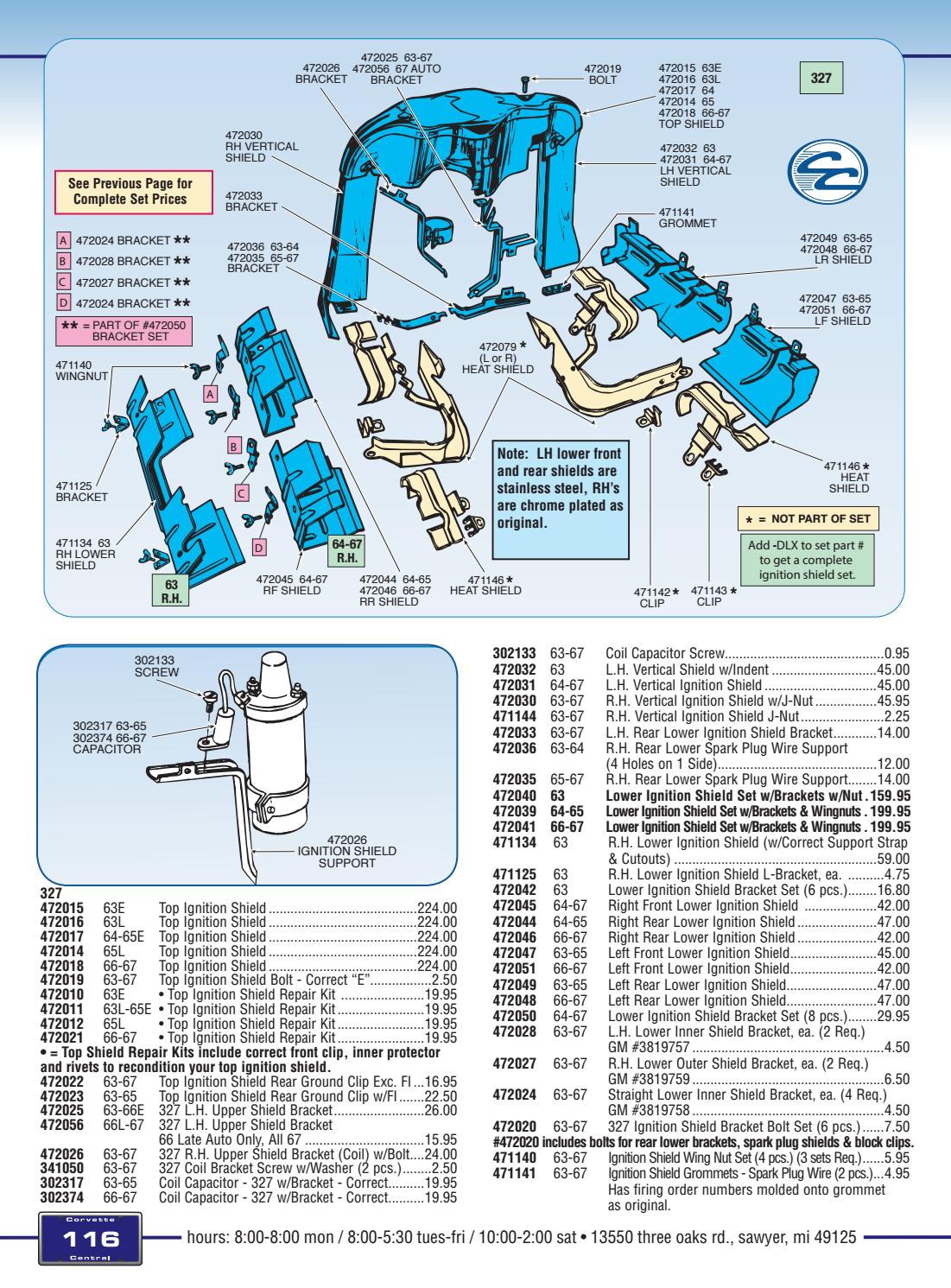 Corvette Central C2 (63-67) Corvette Parts Catalog by Corvette Central ...