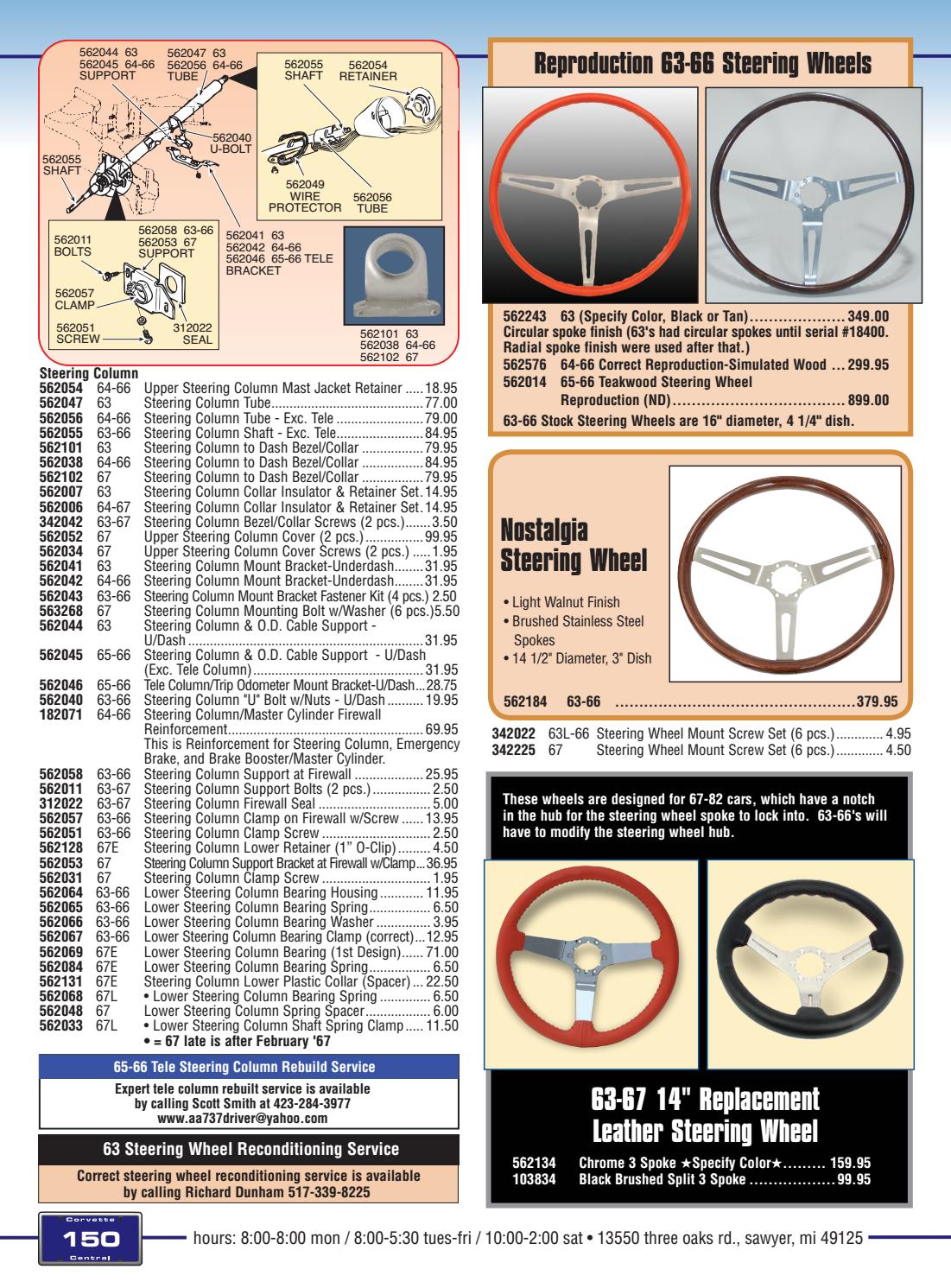 Corvette Central C2 (63-67) Corvette Parts Catalog by Corvette Central ...