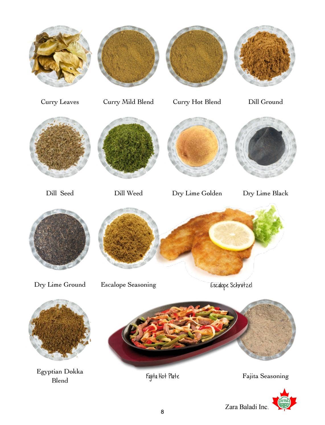 Zara Baladi Inc. Packaged Spice & Herb Catalog by Dareen @ Zara Baladi ...