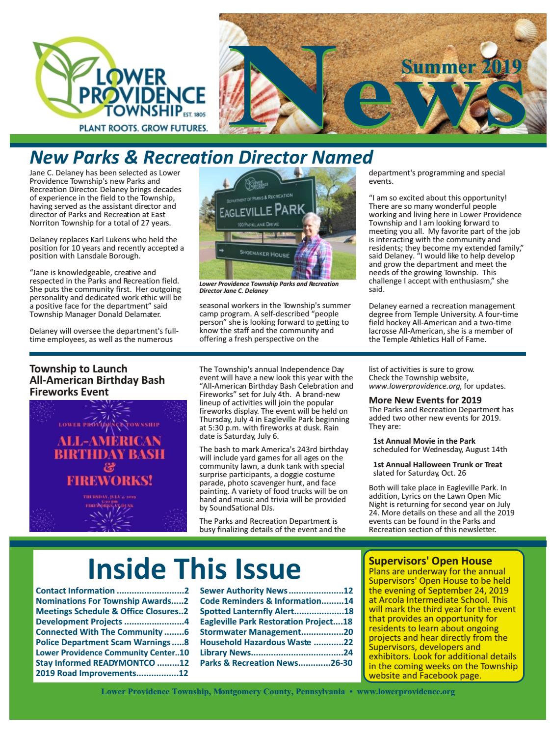 Lower Providence News Summer 2019 by Franklin Maps - Issuu