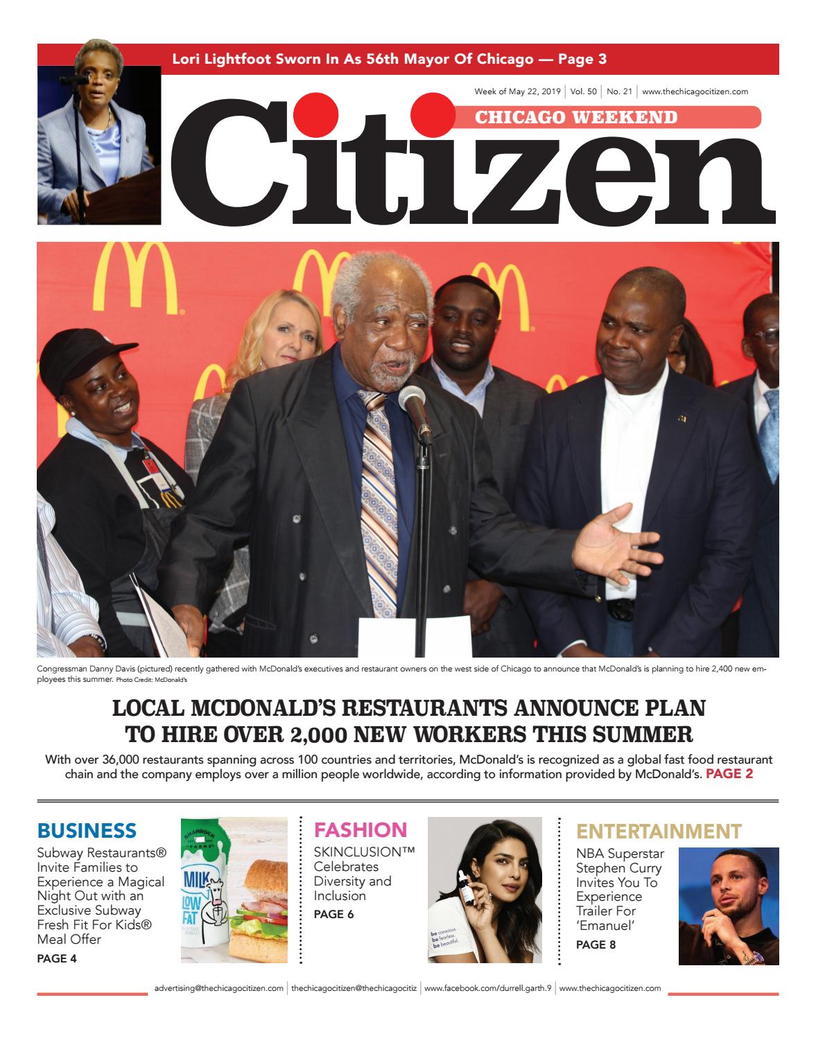 CHICAGO WEEKEND CITIZEN 5-22-2019 by CITIZEN NEWSPAPERS - Issuu