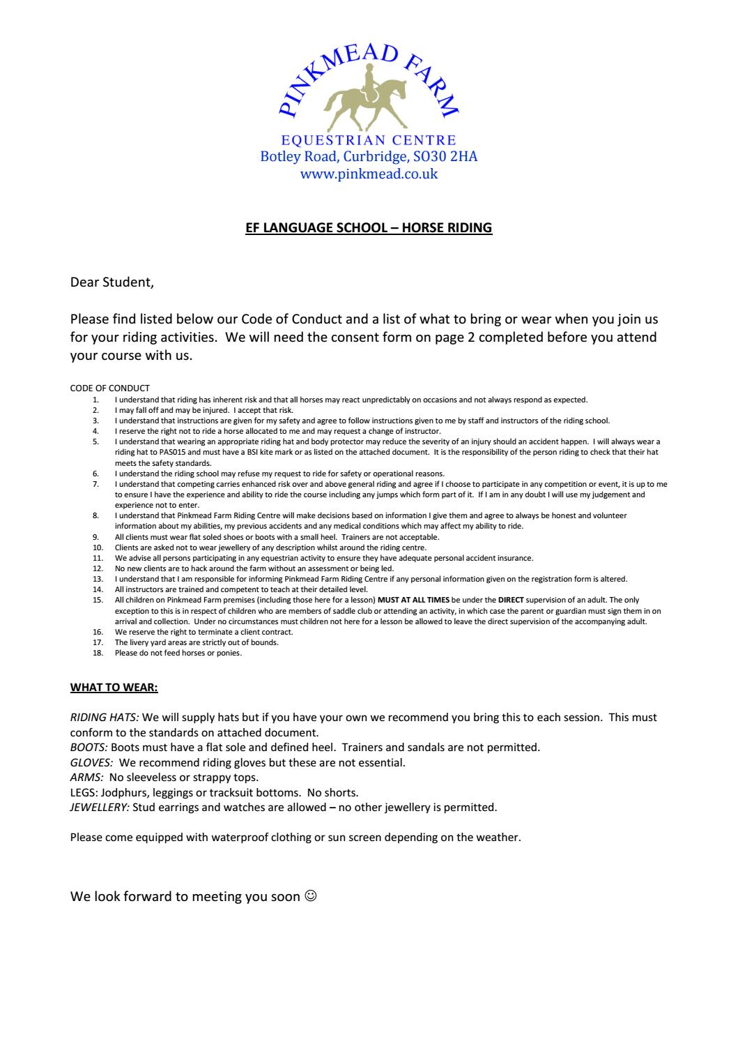 ES LT Rookesbury Horse Riding Form by EF Education First - Issuu