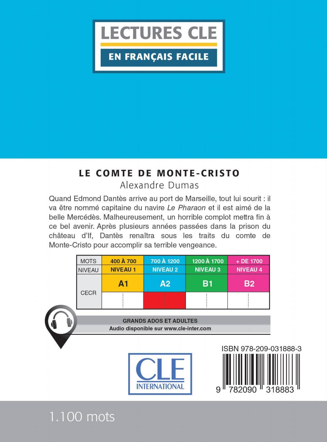 Le Comte de Monte-Cristo - Niveau 2/A2 - Lectures CLE en Français ...