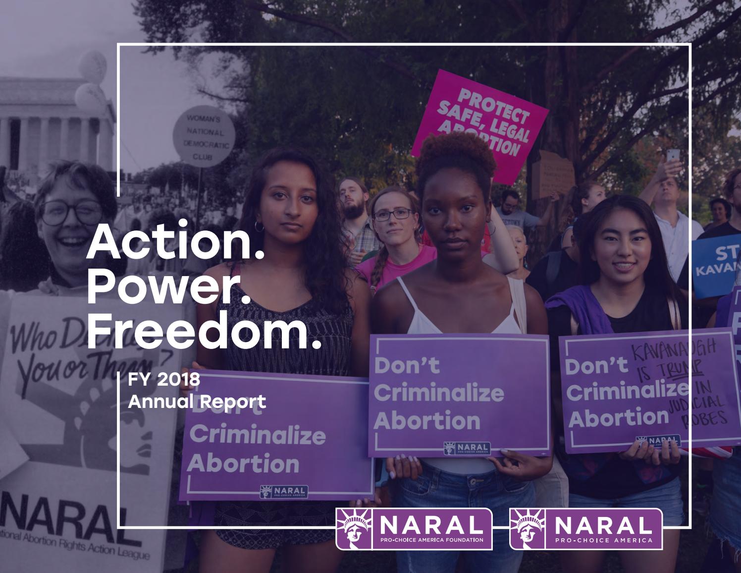 FY 2018 Annual Report by NARAL Pro-Choice America - Issuu