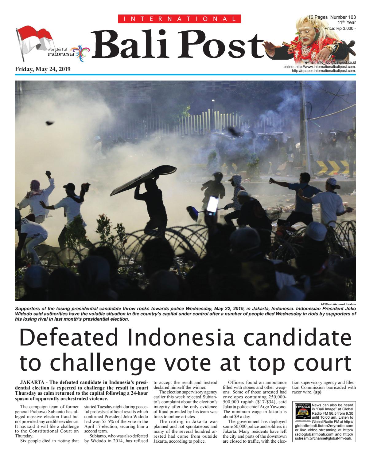 Edition Friday, May 24, 2019 | International Bali Post by e-Paper KMB ...