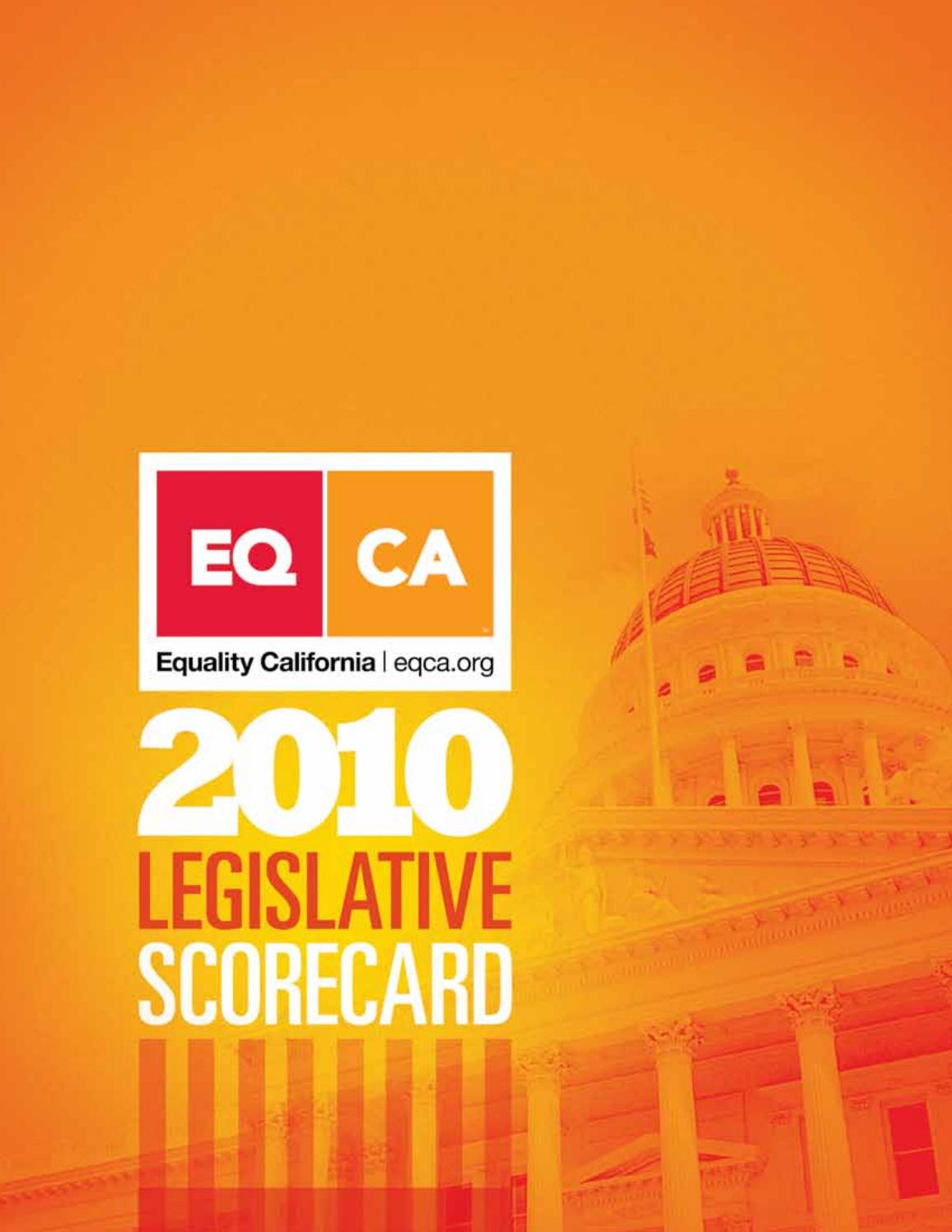 2010 Legislative Scorecard by Equality California - Issuu