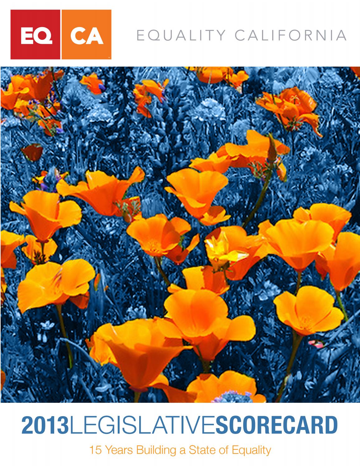 2013 Legislative Scorecard by Equality California - Issuu