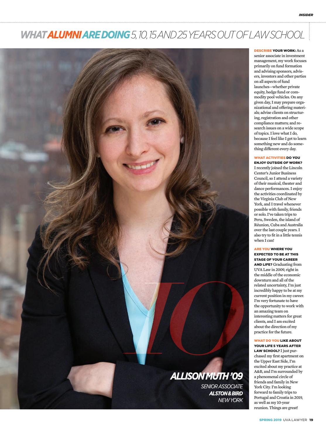 UVA Lawyer, Spring 2019 by University of Virginia School of Law - Issuu