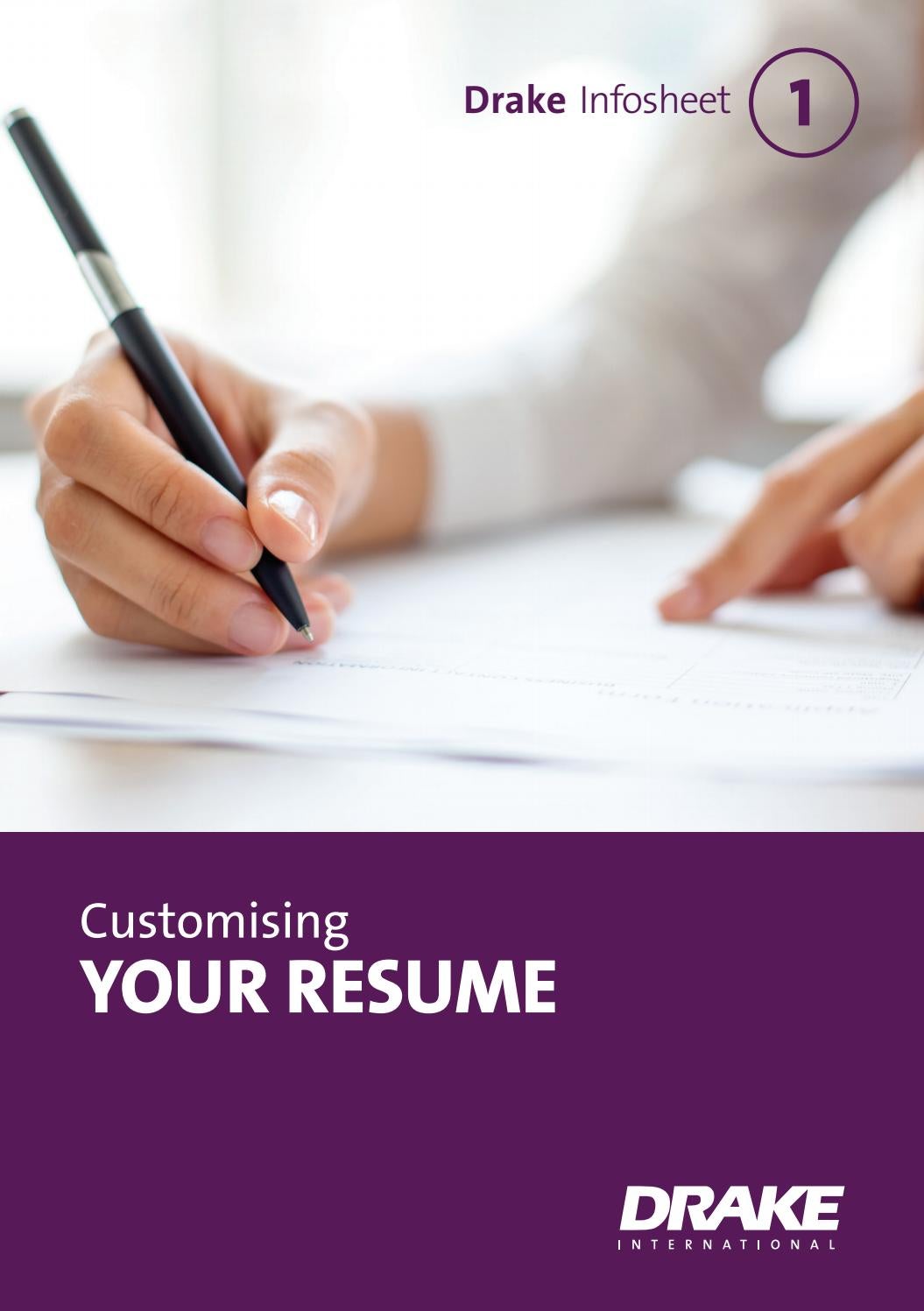 Customizing Your CV by Mike - Issuu