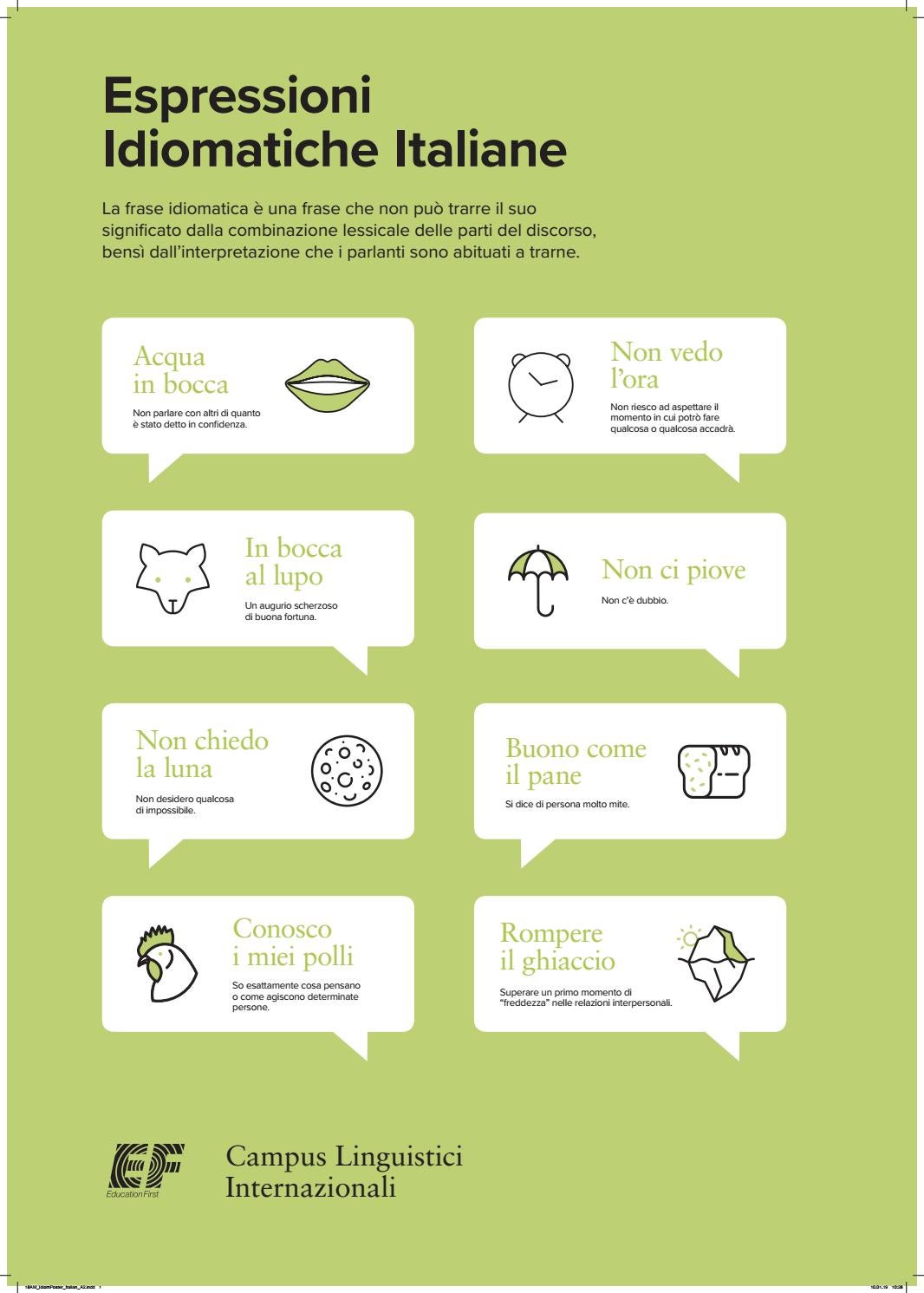19 AM Idiom Poster Italian by EF Education First - Issuu