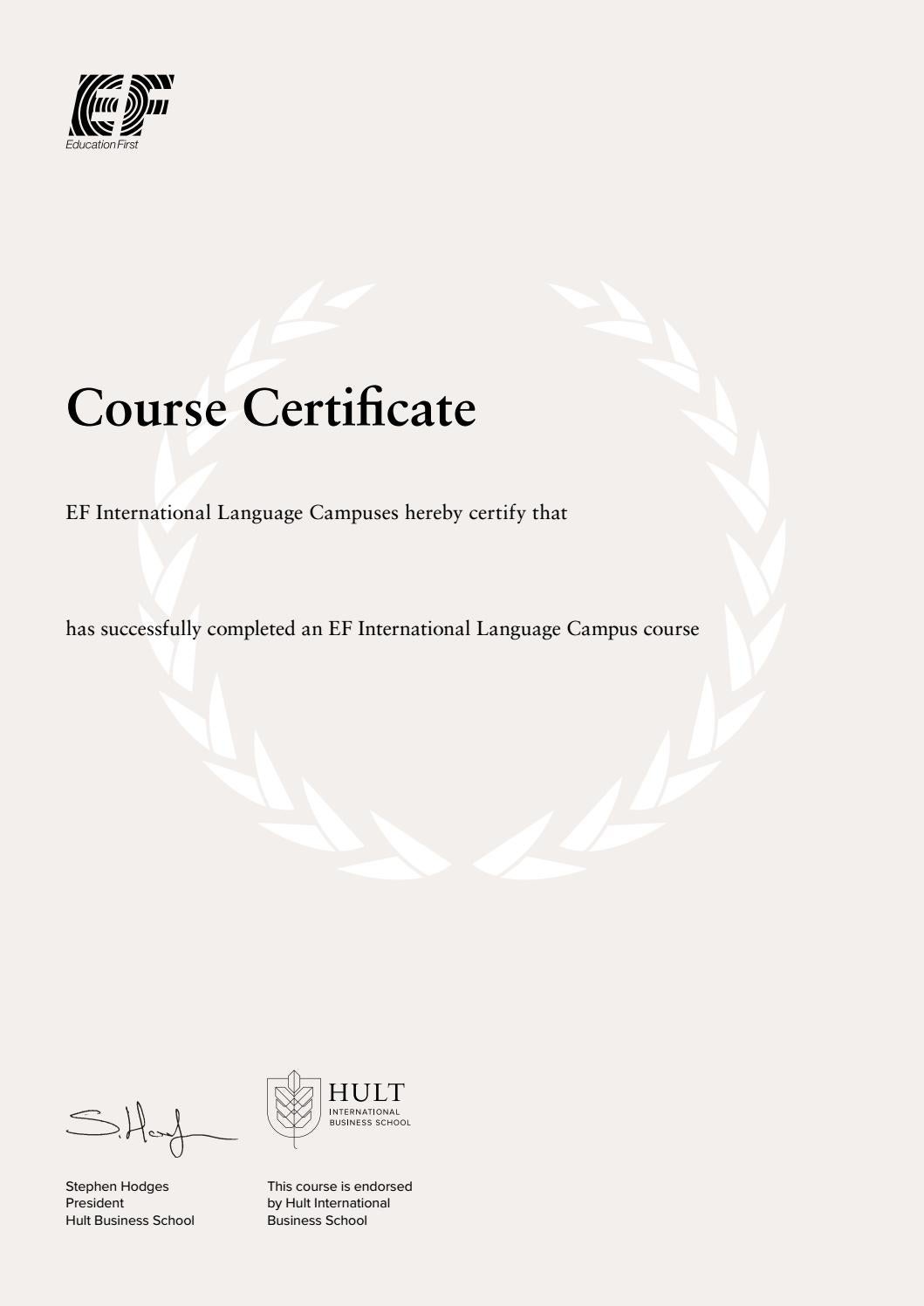 19 LS Course Certificate by EF Education First - Issuu