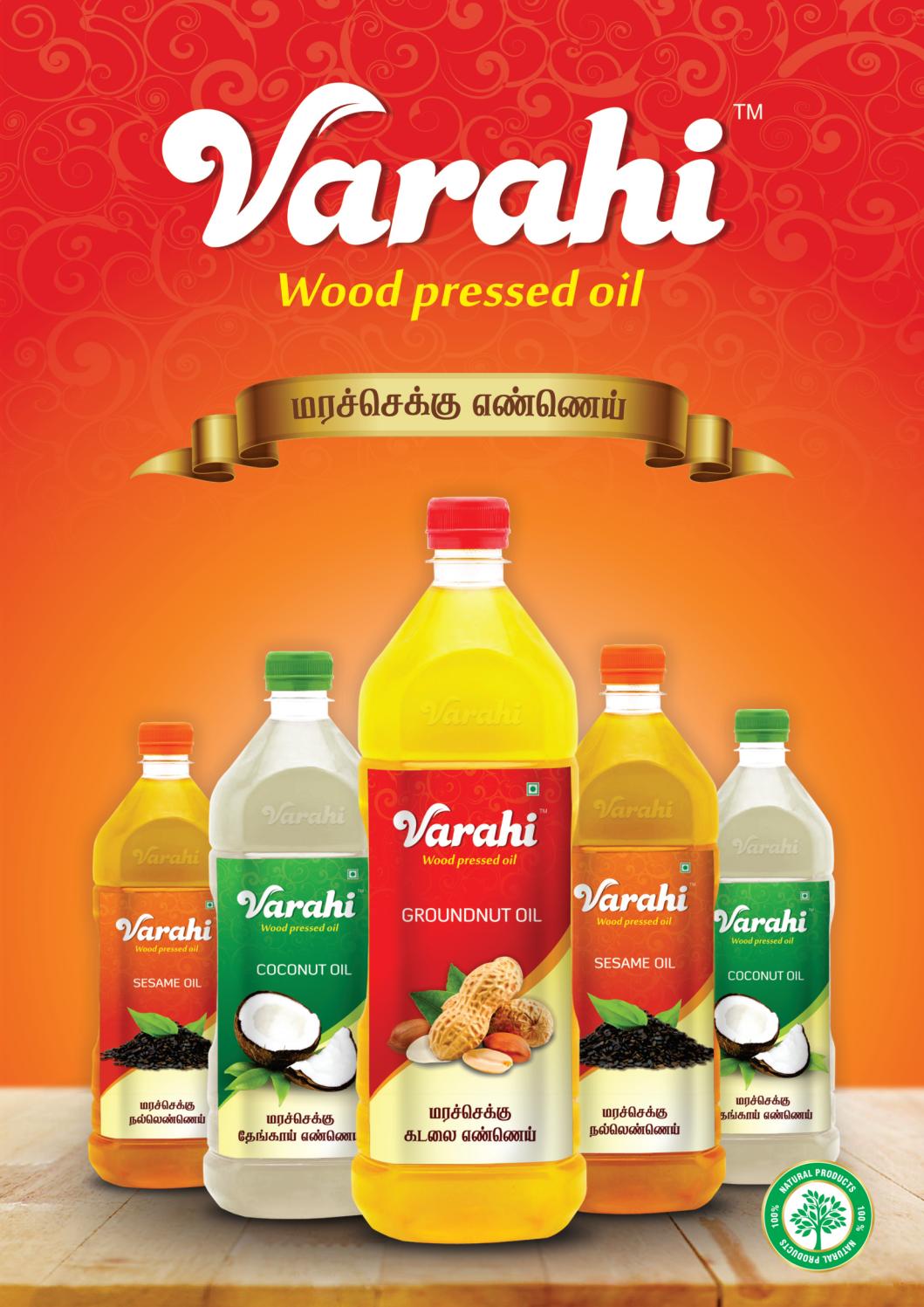 Varahi Wood pressed oil by Brochure Design Company in Coimbatore, Erode ...
