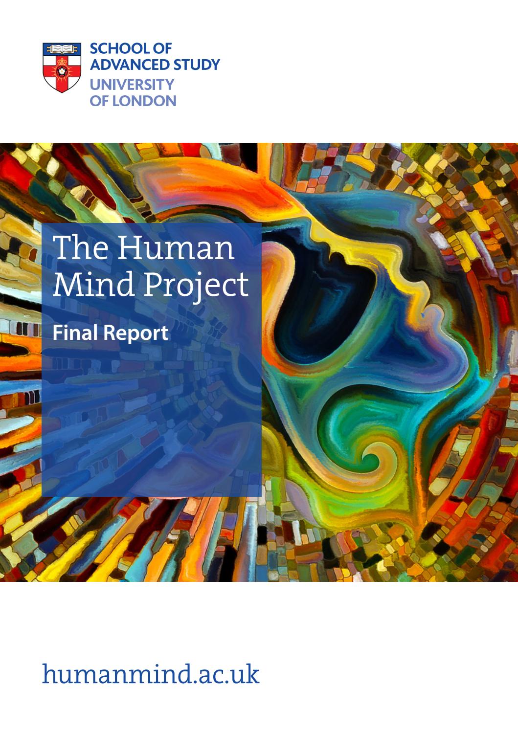 The Human Mind Project Final Report by School of Advanced Study - Issuu