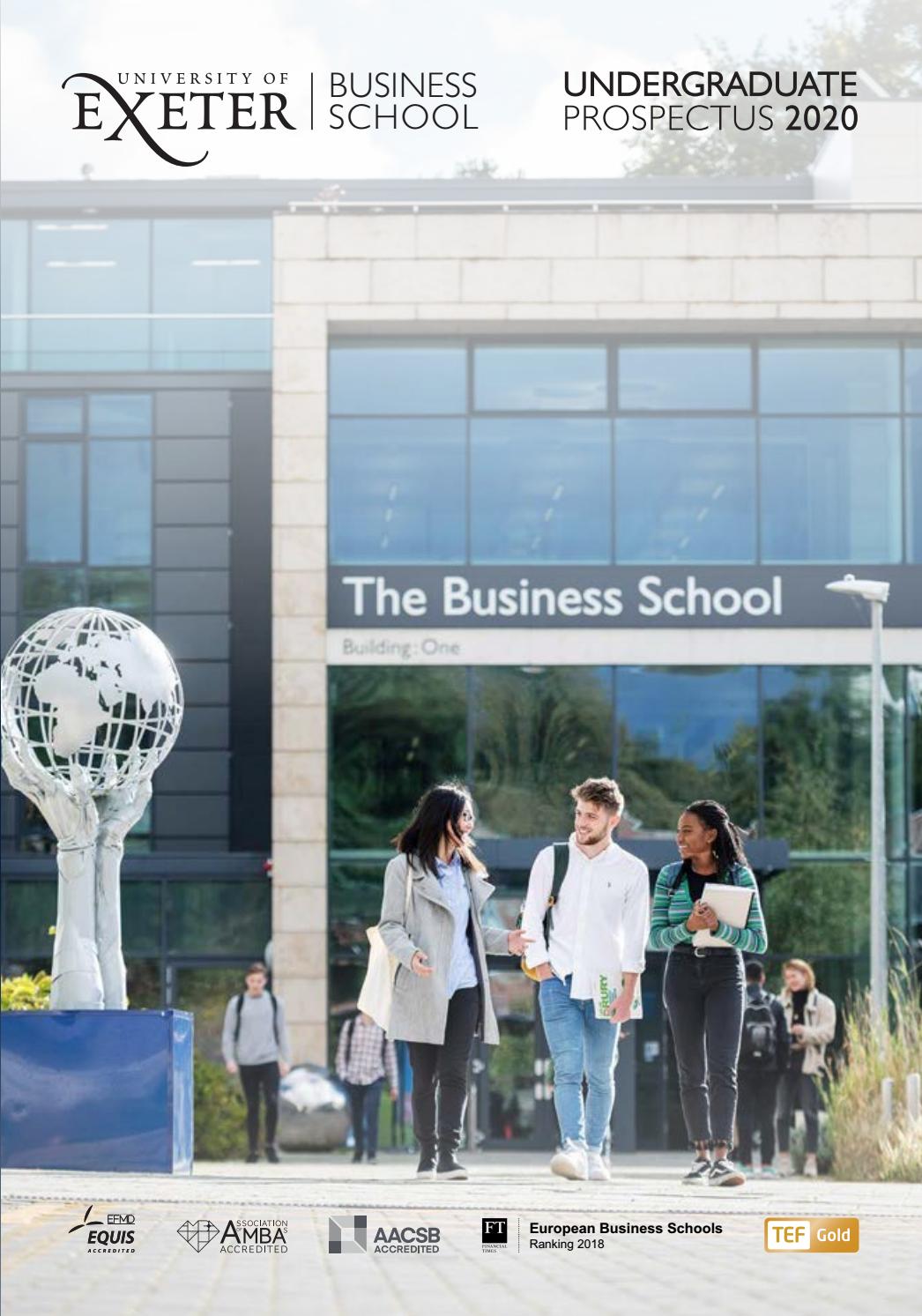 Business School Undergraduate Prospectus 2020 by University of Exeter ...