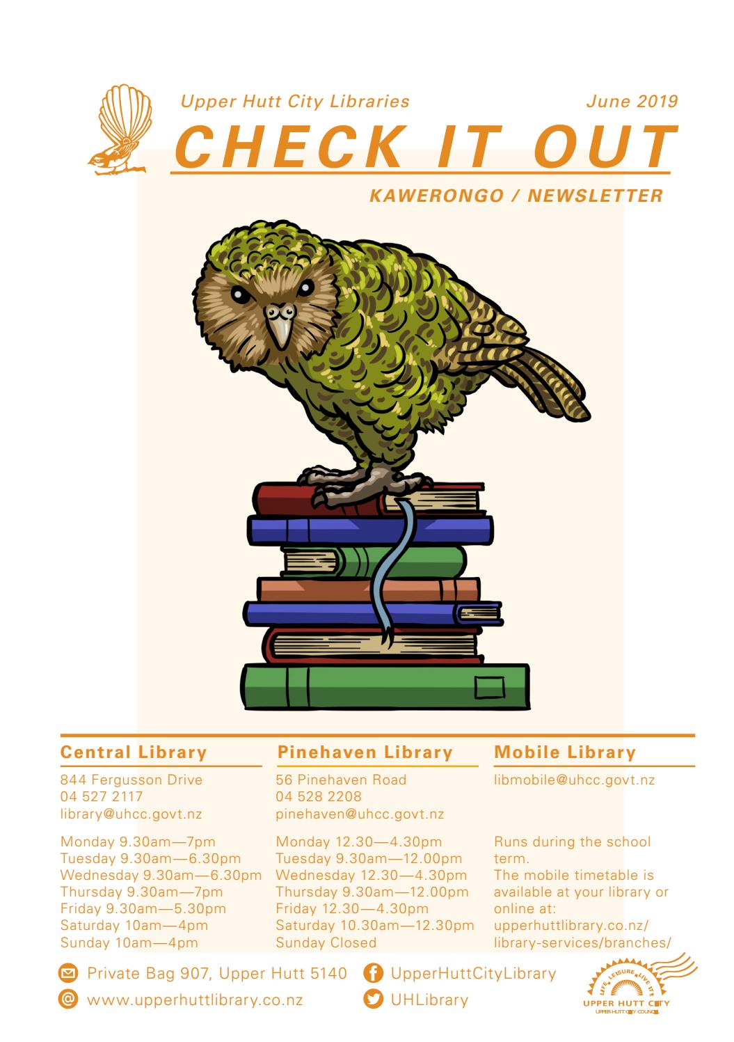 Upper Hutt City Libraries - June 2019 by Upper Hutt City Libraries - Issuu