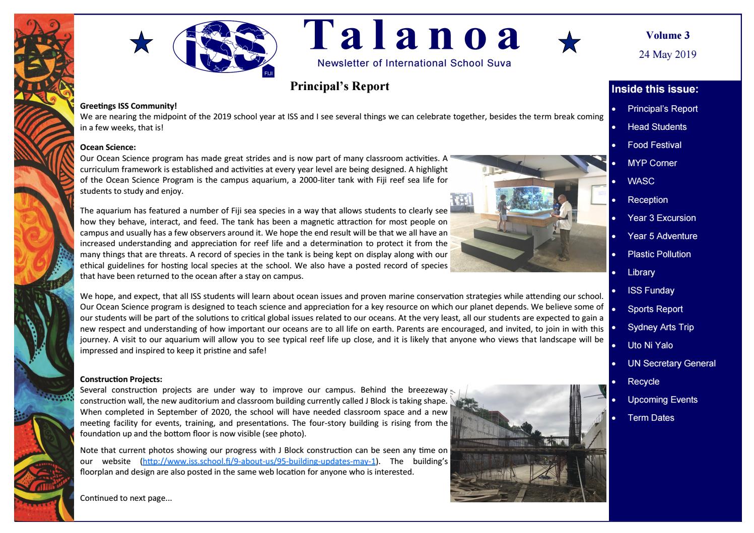 Talanoa Volume 3 by International School Suva - Issuu