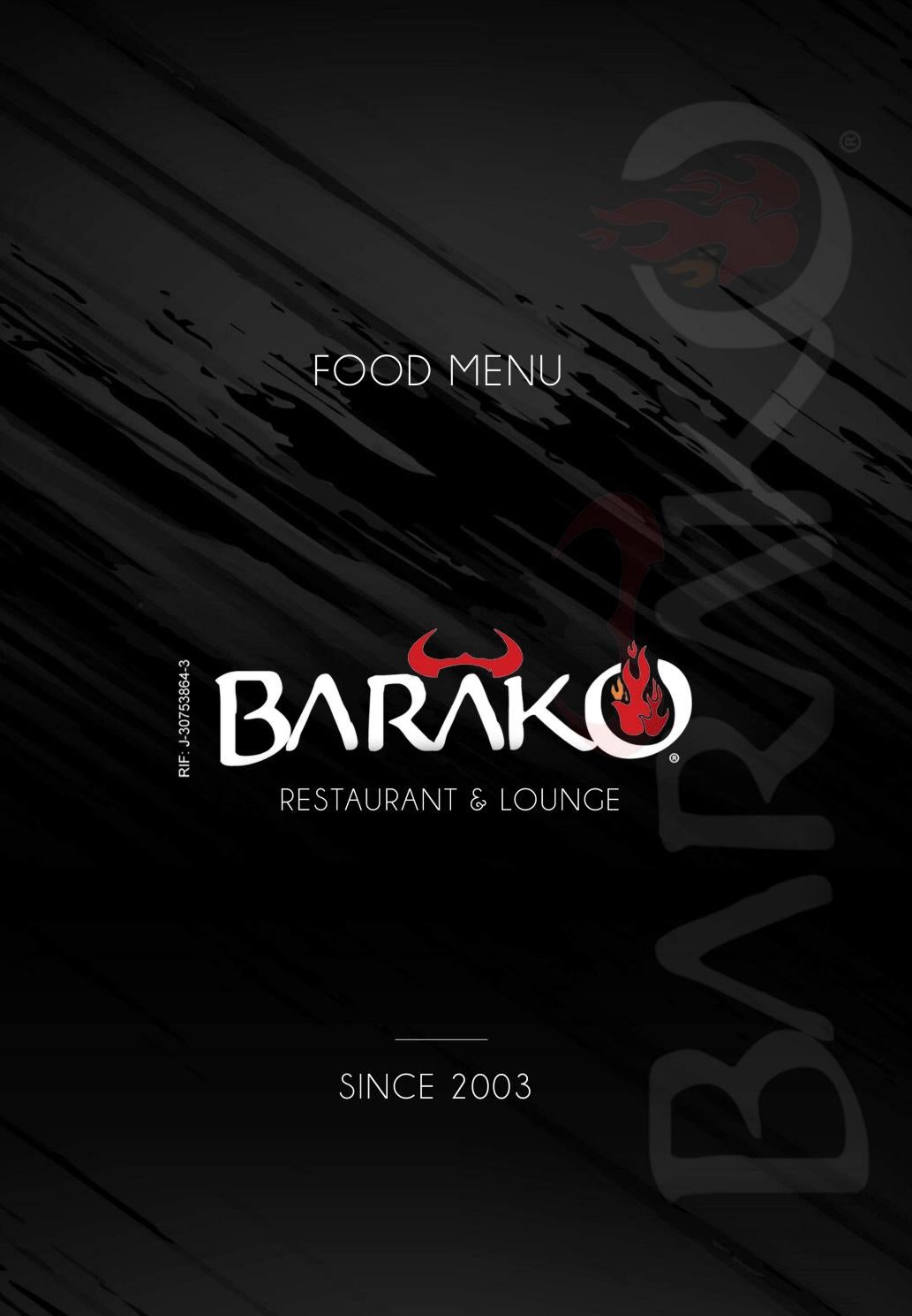 MENU BARAKO by Arquivalor JVG - Issuu