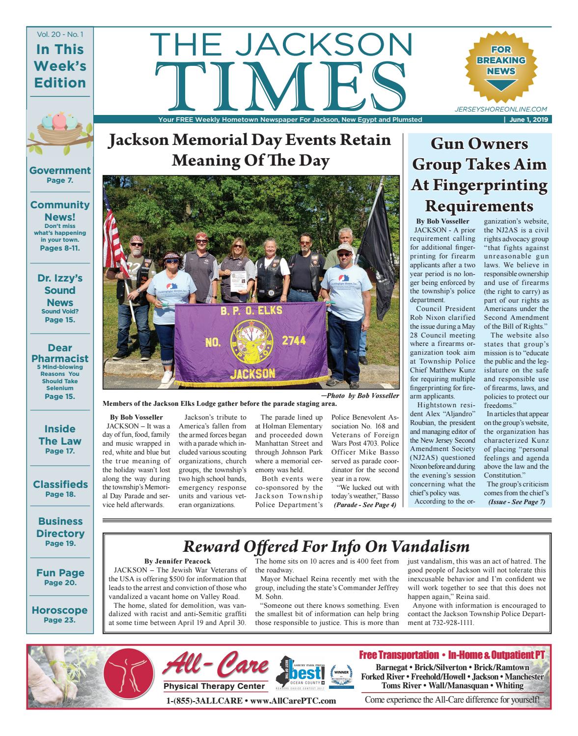 2019-06-01 - The Jackson Times by Jersey Shore Online - Issuu