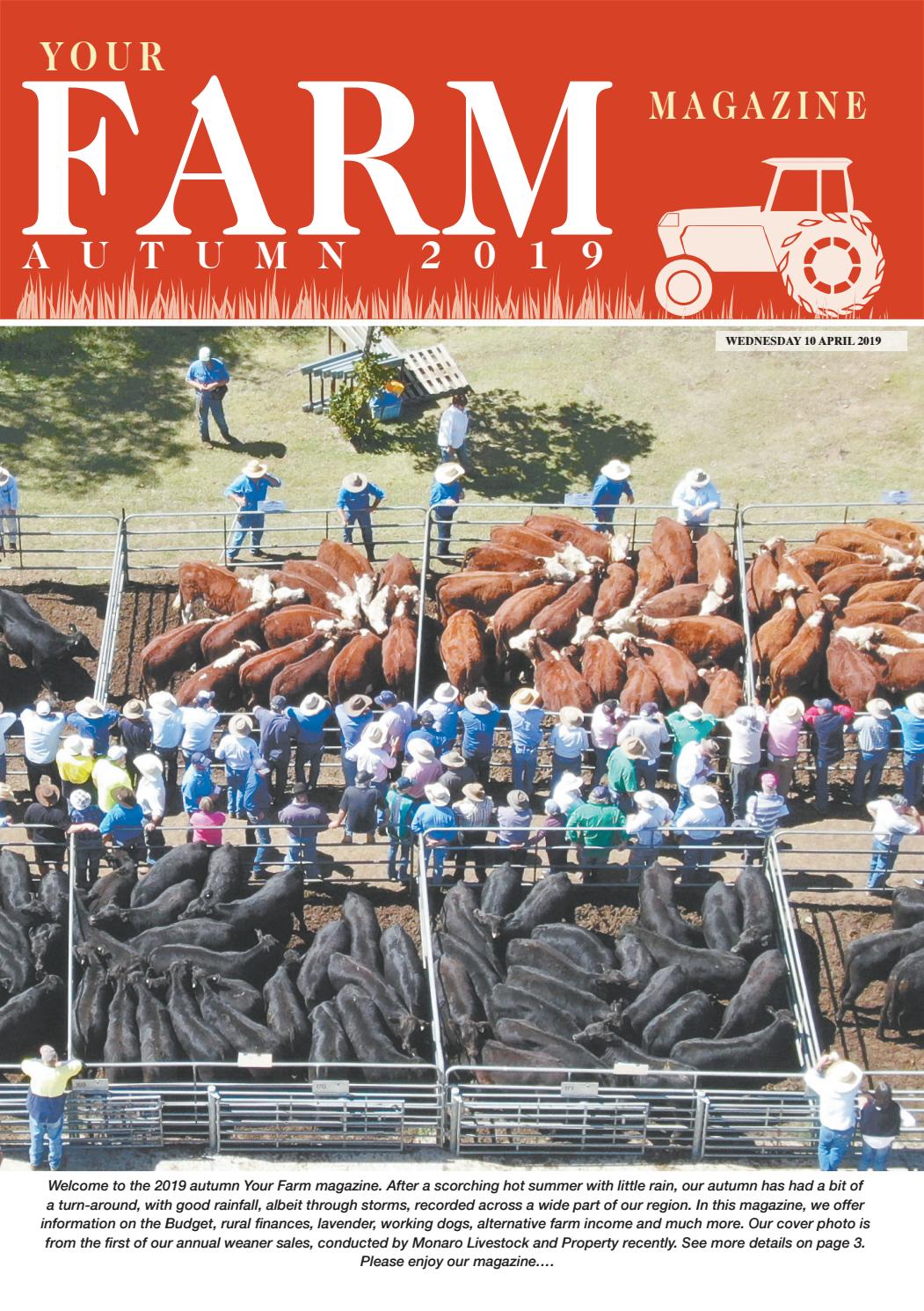 Your Farm Magazine Autumn 2019 by Monaro Media Group - Issuu