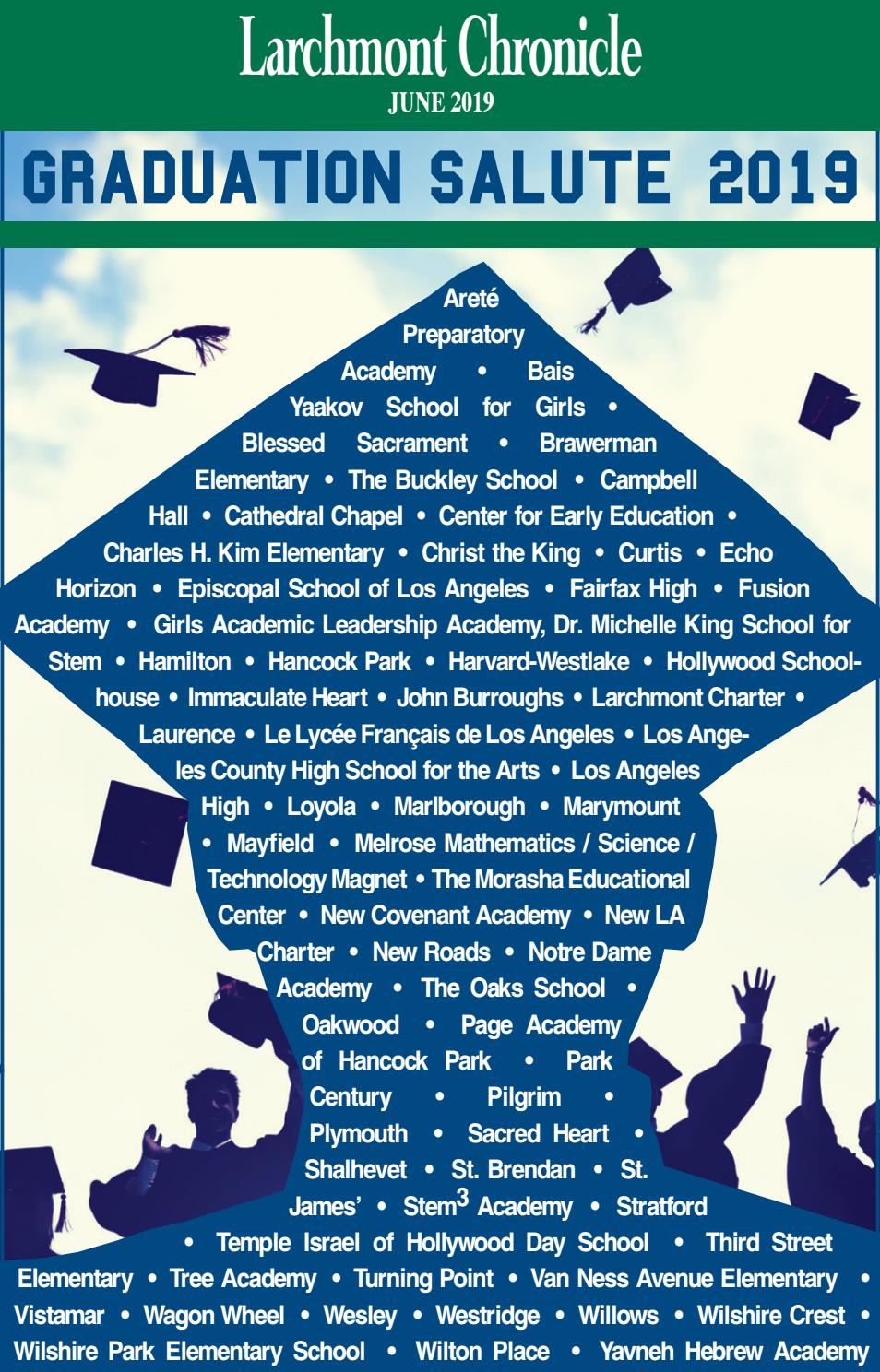 LC Graduate Salute 06 2019 by Larchmont Chronicle - Issuu