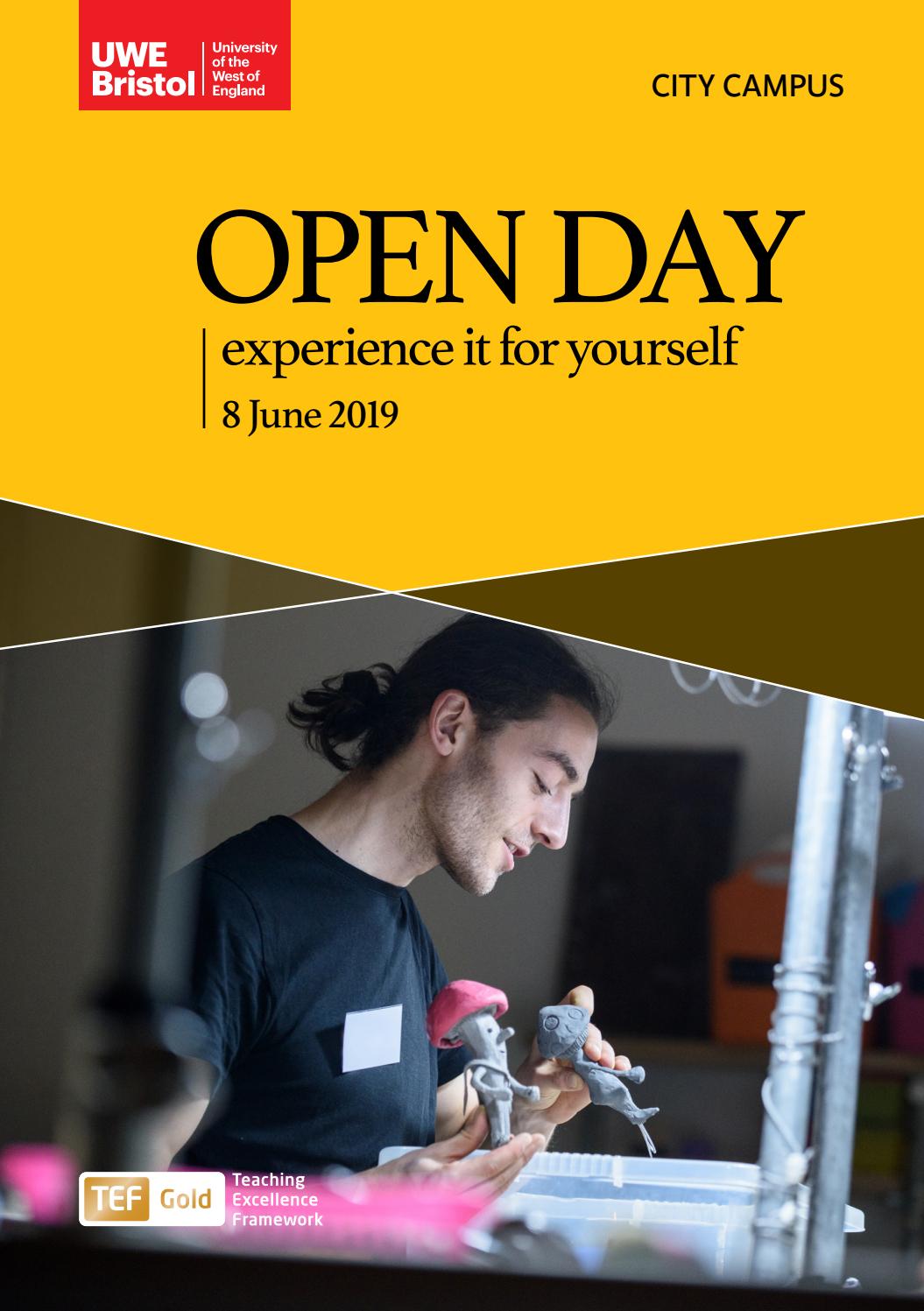 City Campus Open Day programme - Saturday 8 June 2019 by UWE Bristol ...