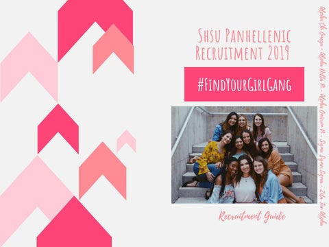 2019 Panhellenic Recruitment Guide by SHSUGreekLife - Issuu