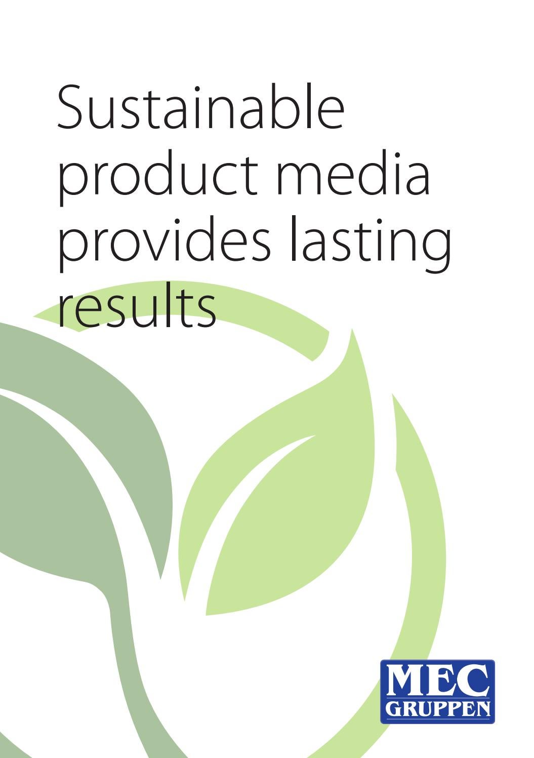 Sustainability EN by MEC Profil - Issuu