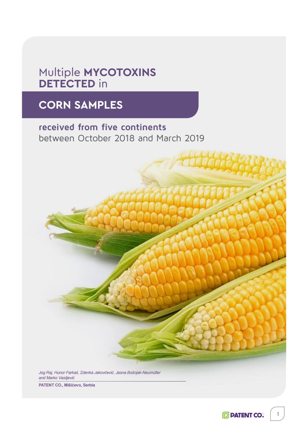 Multiple mycotoxins detected in corn samples from five continents ...