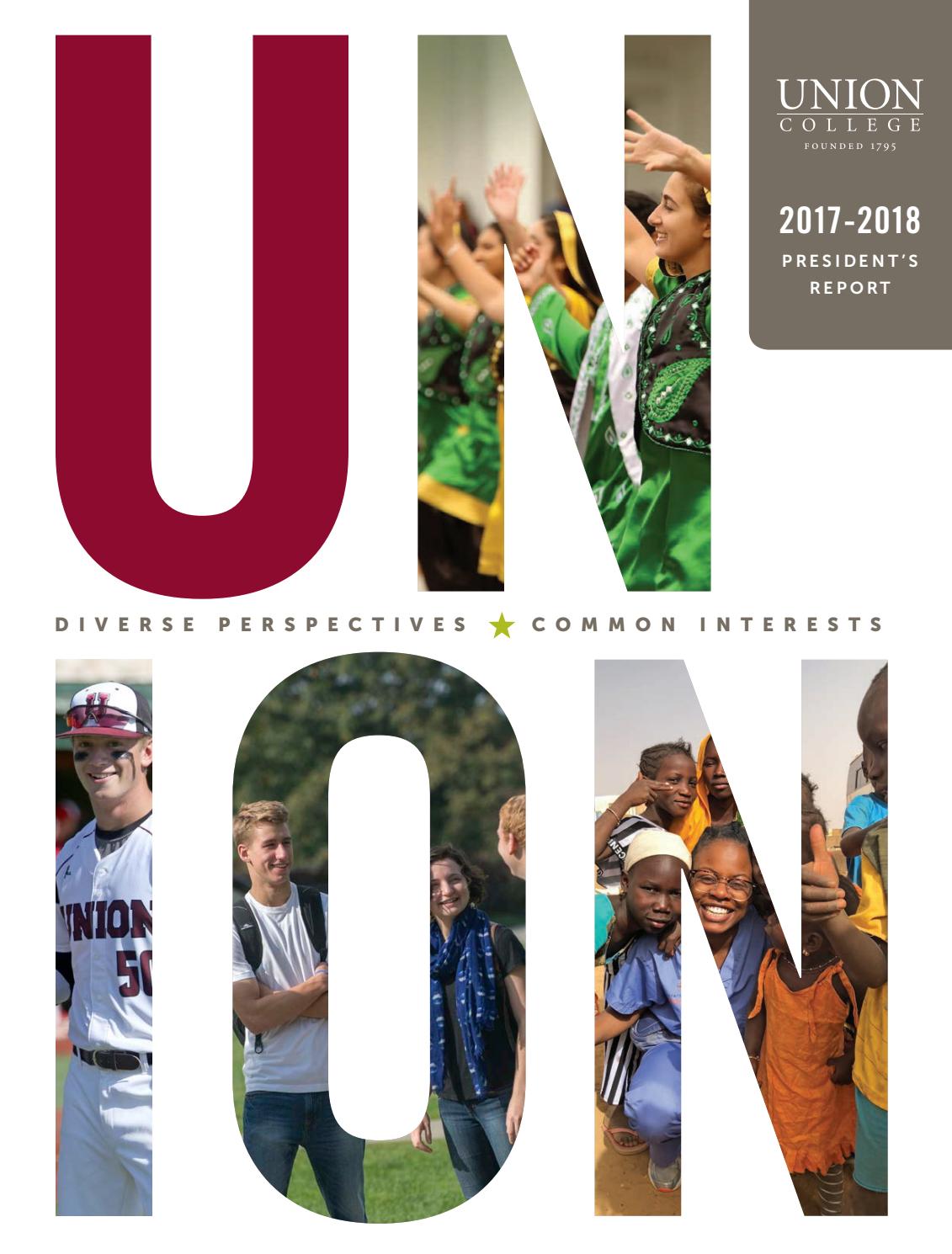 Union College President's Report 2017- 2018 by Union College - Issuu