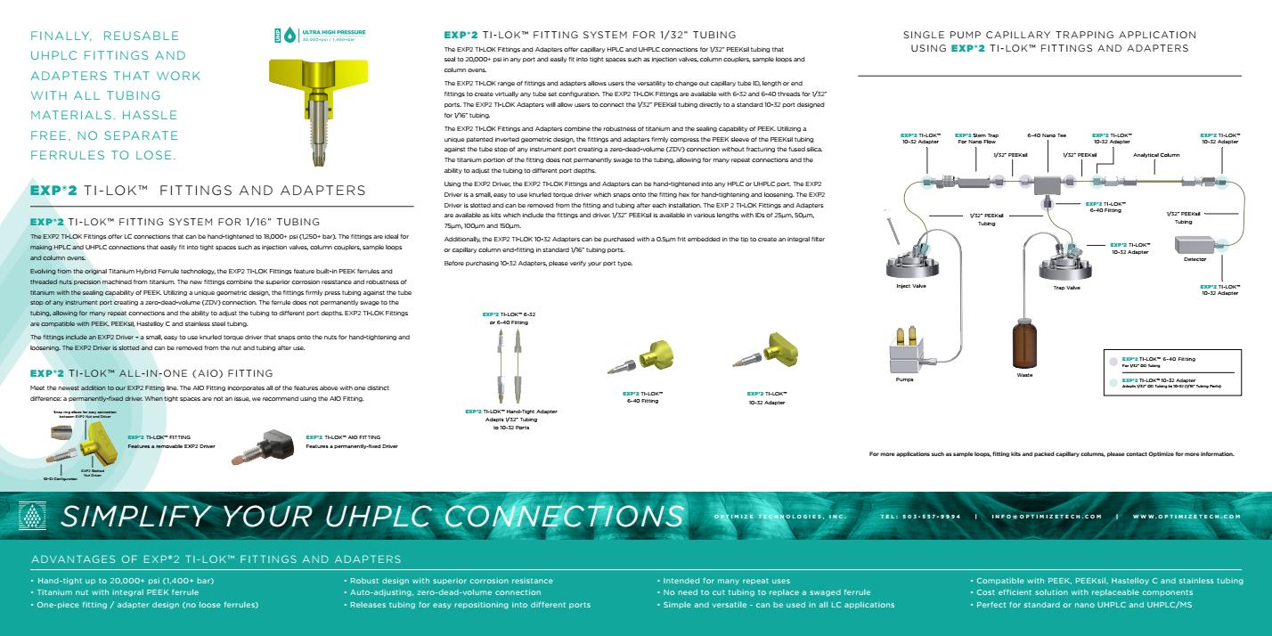 ASMS & HPLC Poster: 2019 Simplify Your UHPLC Connections by Optimize ...