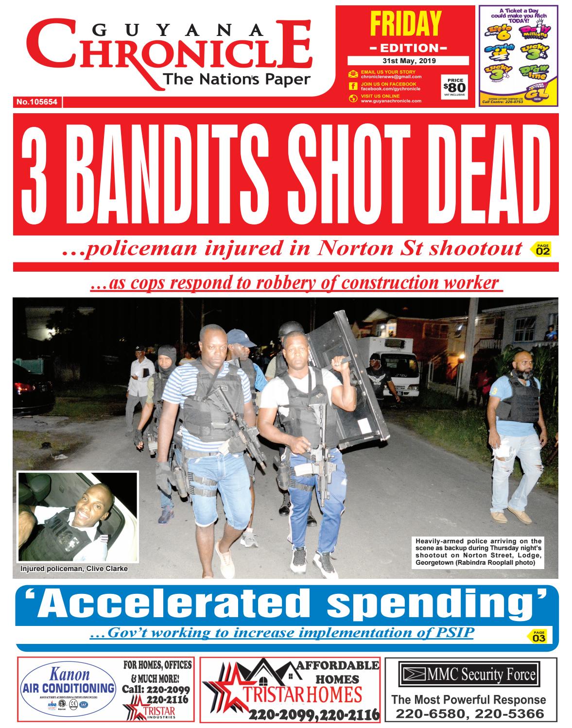 Guyana Chronicle E-paper 31-05-2019 by Guyana Chronicle - Issuu