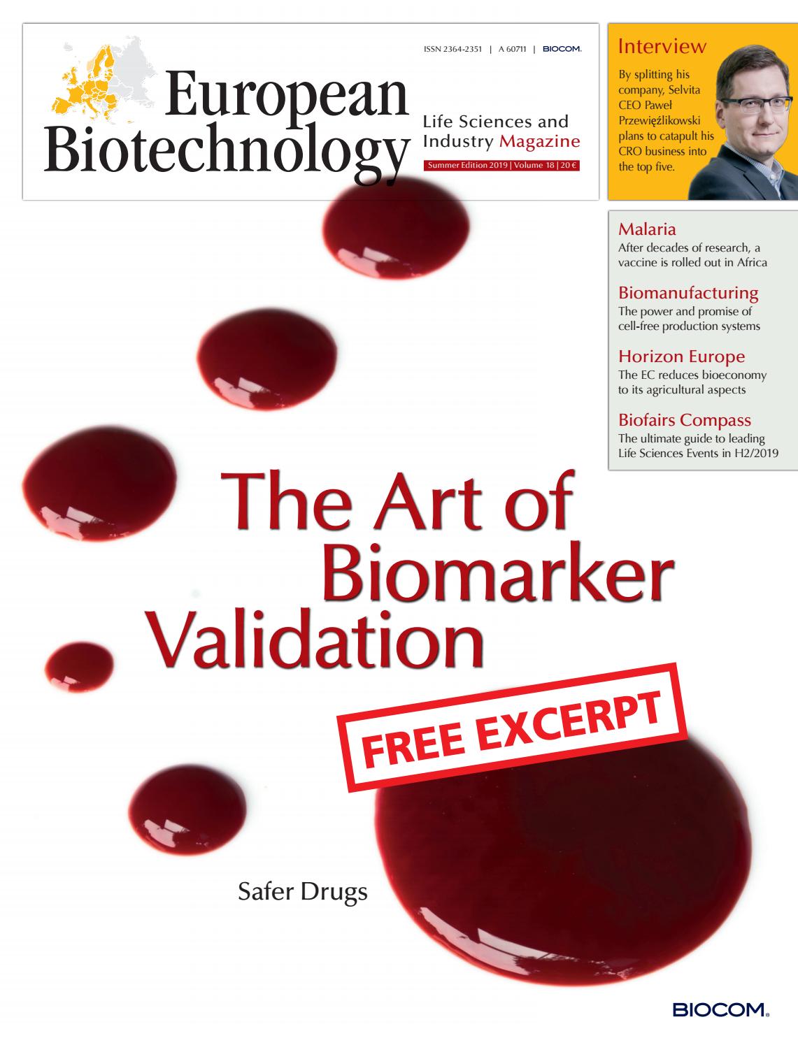 European Biotechnology Magazine Summer 2019 | Free Excerpt by BIOCOM ...