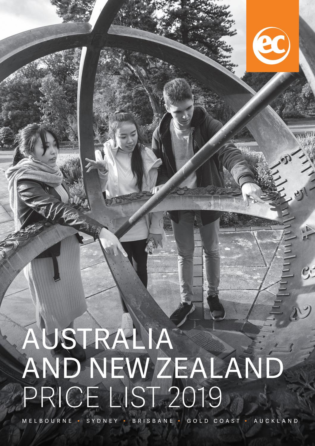 EC Price List Australia & New Zealand 2019 - English by EC English - Issuu