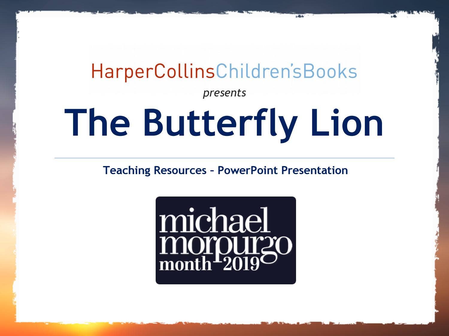 The Butterfly Lion by Michael Morpurgo - PowerPoint Presentation (KS2 ...