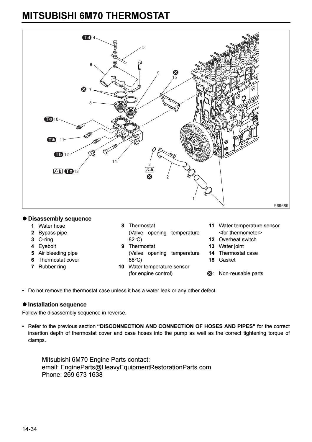 Mitsubishi 6M70 Workshop Manual Copy free by engineparts2 - Issuu
