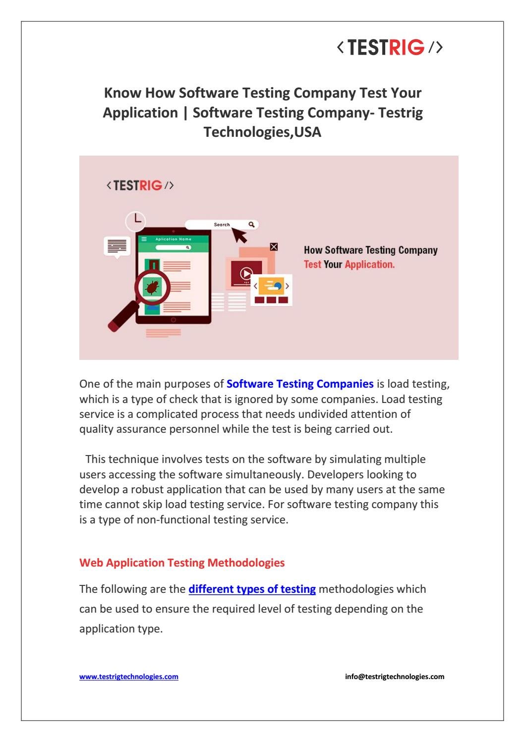 Different Types Of Testing Methodologies 