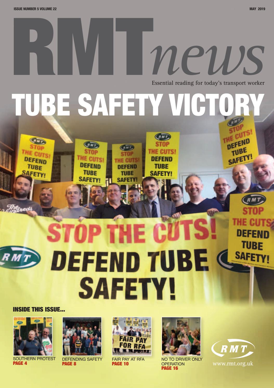 RMT News May 2019 Edition by RMT Union - Issuu