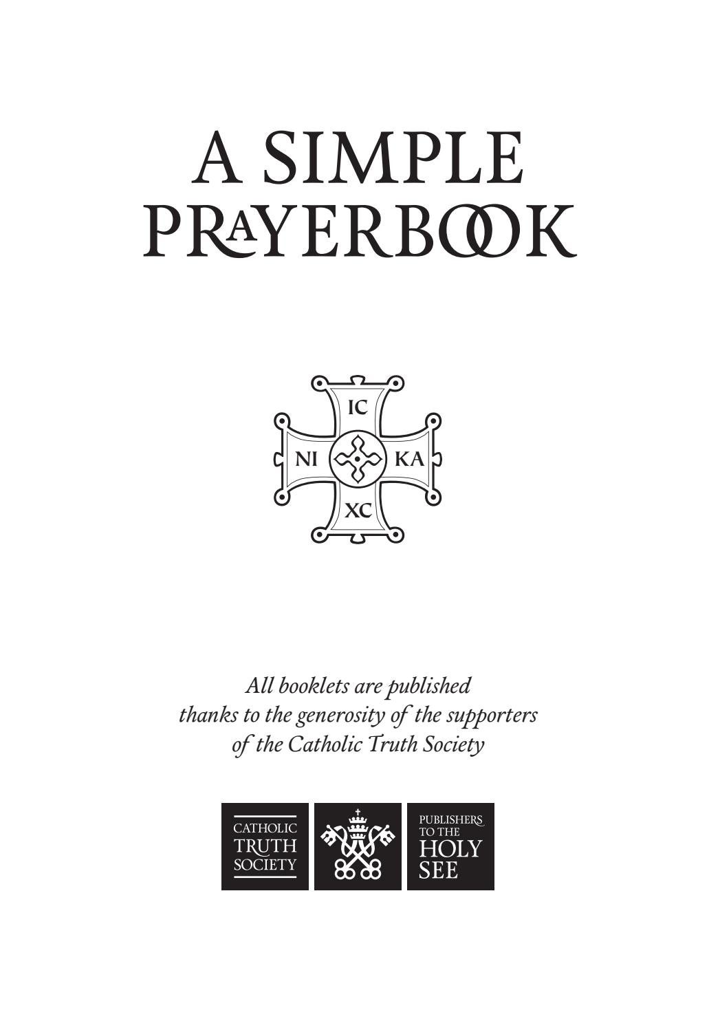 A Simple Prayer Book by Catholic Truth Society - Issuu